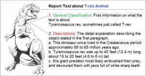 Animal of Tyrannosaurus Rex – Example of Report Text - English Admin
